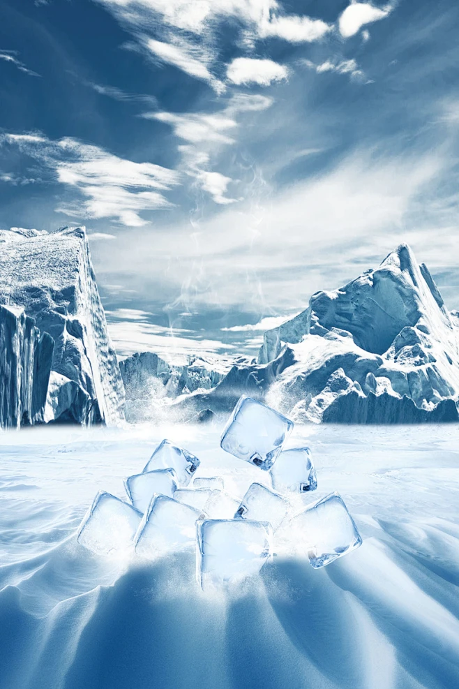 冰山夏季饮品促销海报psd平面广告_新图网 https://ixintu.com 啤酒 冰块 冰爽 冰山 宣传海报 促销海报 夏季 饮品 夏日-花瓣网