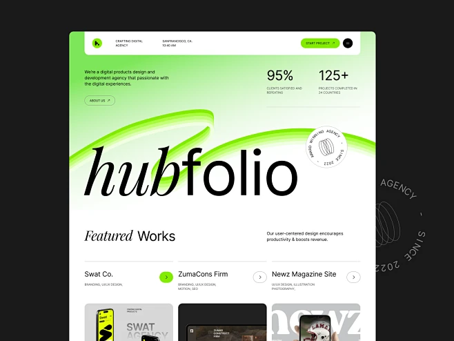 Digital Agency - Hubfolio-花瓣网