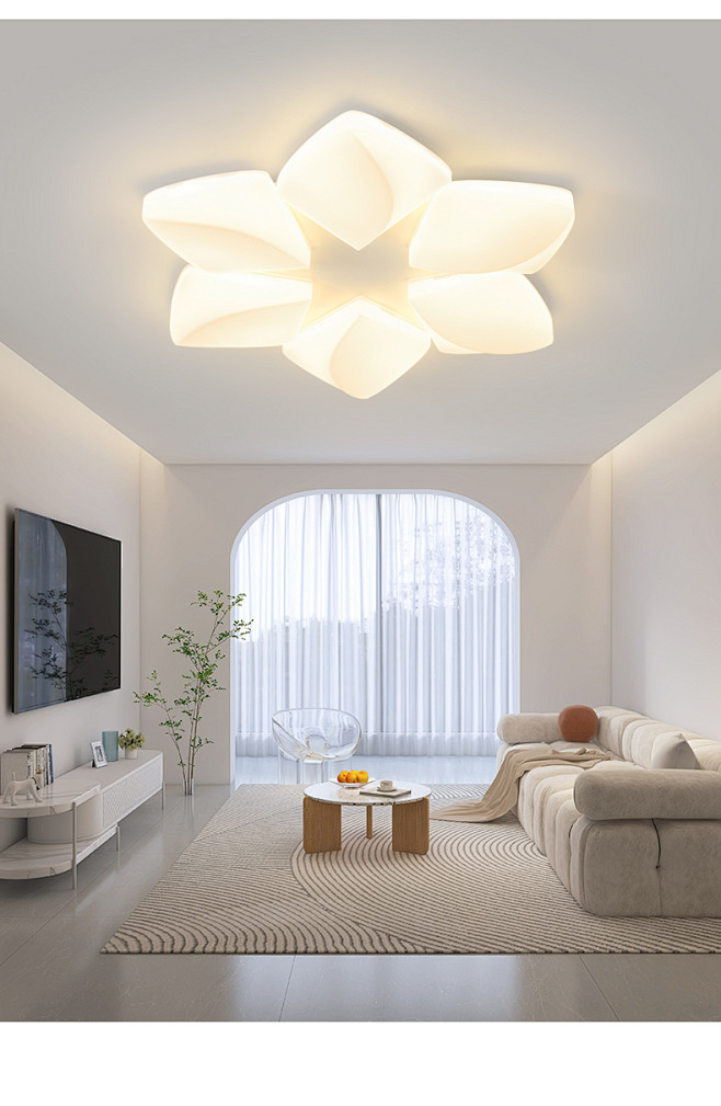 客厅灯网红2022年新款奶油风吸顶灯简约现代大气led卧室大厅主灯-tmall.com天猫-花瓣网