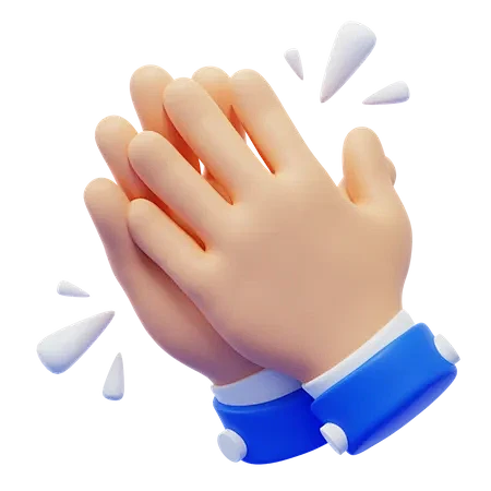 Clap Hand Gesture 3D Icon