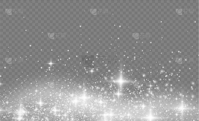 圣诞白光星光点点，雪花飘飘