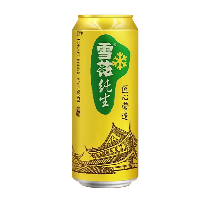雪花啤酒纯生8度500ml24听经典拉格啤酒整箱装【纯生工艺酿造】-tmall-花瓣网