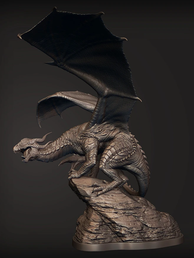 Dragon Statue, Jesse Sandifer : I posed out the Dragon I made in the ...