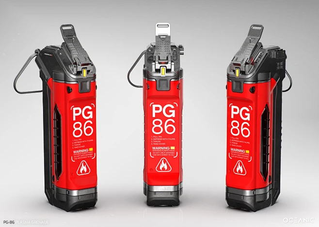 Incendiary Plasma Grenade Concept - Oceanic, Alex Senechal : The third grenade concept I did for ...