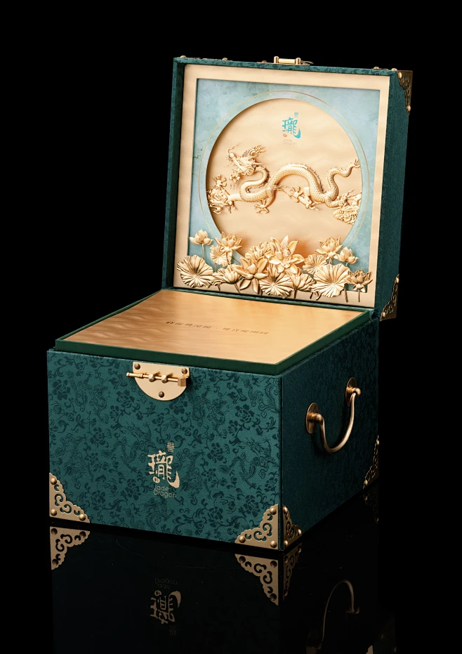 Jade Dragon Special Edition Mooncake Gift Box Behance-花瓣网