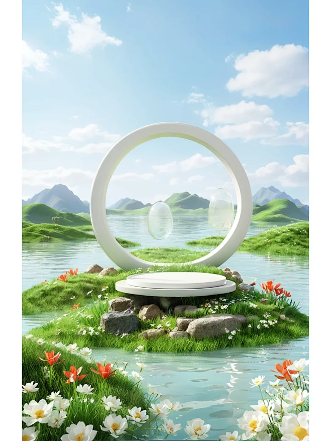 【AIGC-超现实场景】10分钟下班！不用C4D - 小红书-花瓣网