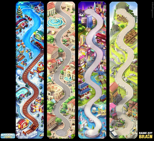 Mahjong Story World Maps-花瓣网