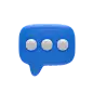 Chat Bubble 3D Icon-花瓣网