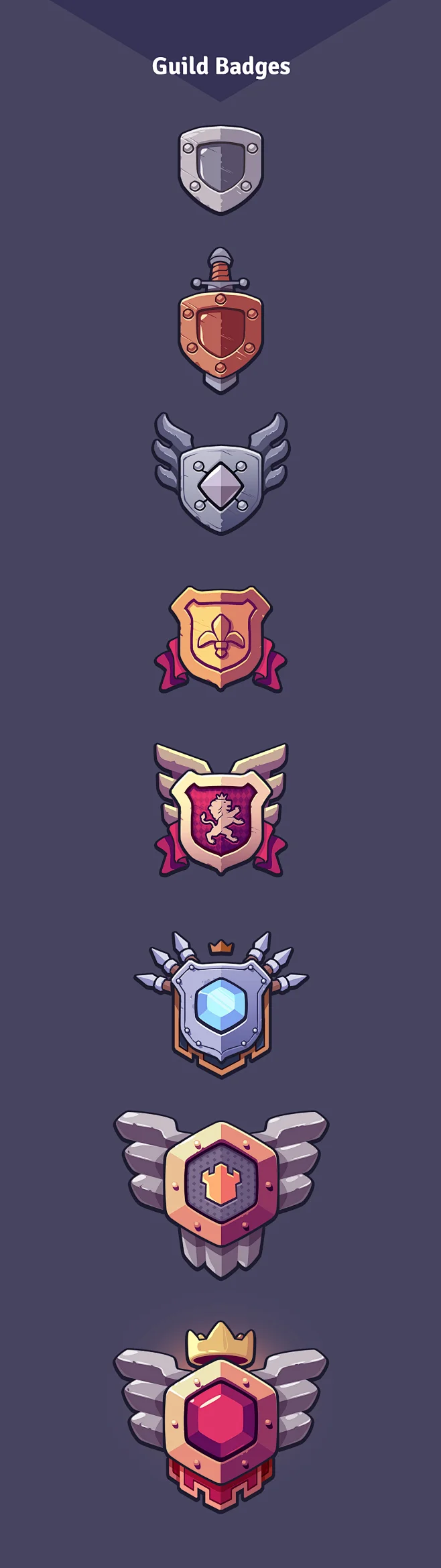 game icons strategy game Badges gameart concept art casual ILLUSTRATION ...