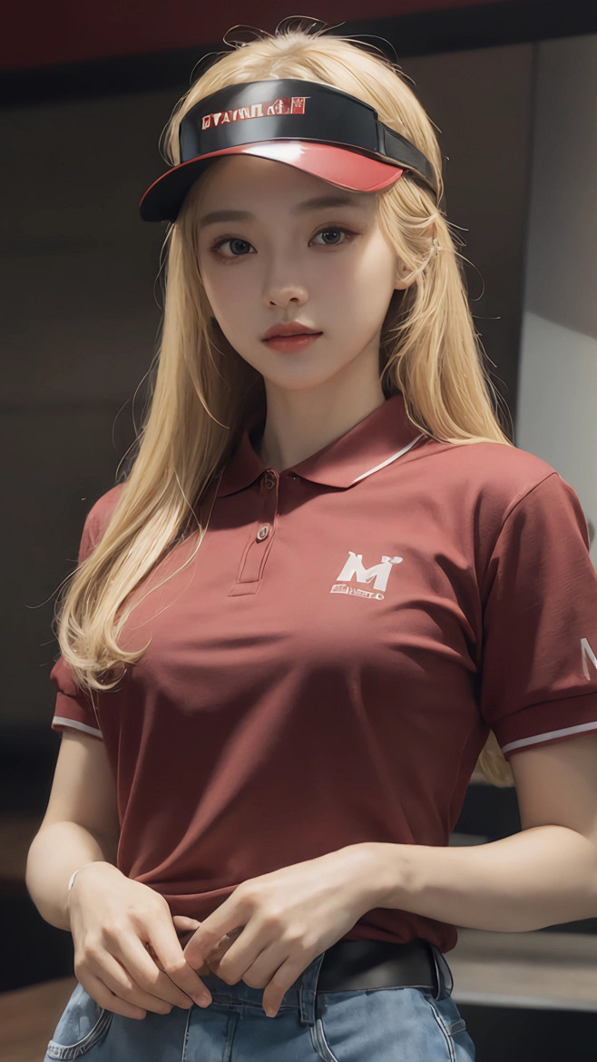 横版https://huaban.com/pins/5489440119竖版动漫美女餐厅服务员ai绘画