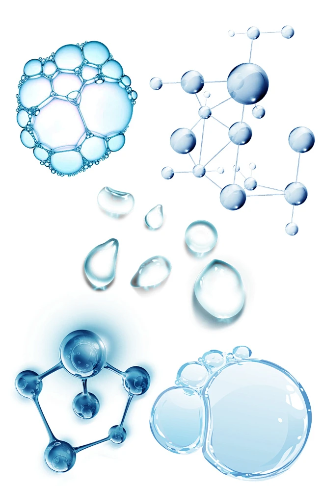 水泡水滴水分子保湿化妆品元素素材-众图网-花瓣网