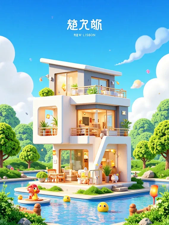 F.1_C4D运营活动页-电商视觉设计-LoRA-设计师凌凯-LiblibAI-花瓣网