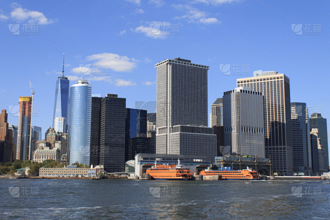 美国,都市风景,纽约,下曼哈顿区,水平画幅,建筑,美国中大西洋地区,无人,全景,城市天际线