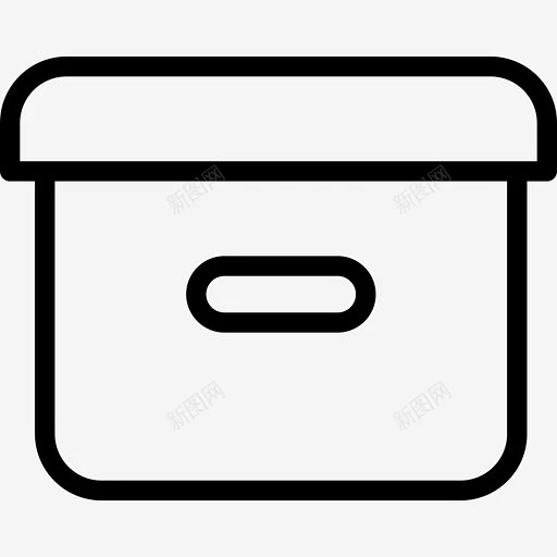 带盖盒子ios7超轻图标 创意素材-花瓣网