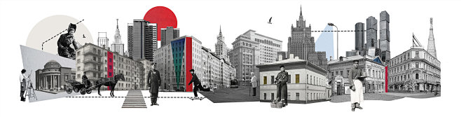 Moscow museum collage