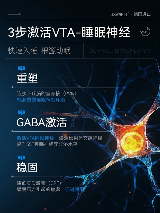 德国gaba氨基丁酸褪黑素安瓶助眠睡眠片失眠改善焦压力虑快速睡眠-tmall.com天猫-花瓣网