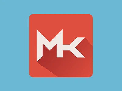 Dribbble - MK Logo by Mohamed Kerroudj-花瓣网