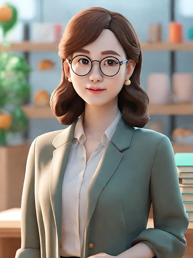 C4D女老师AI数字艺术-花瓣网