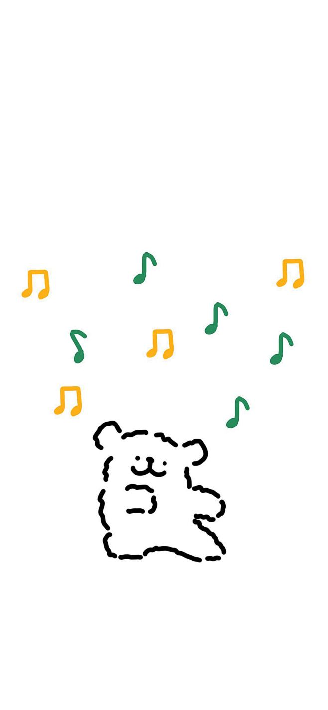 cr.微博@G195潮流壁紙_230212_可爱 线条小狗 手机壁纸