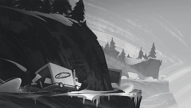 场景构图黑白构成画面构成黑白稿来自cgbook.cn (364)-花瓣网