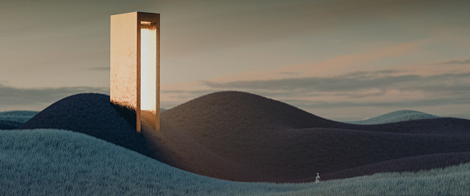 3drender art c4d fantasy Landscape light Render Scifi Space