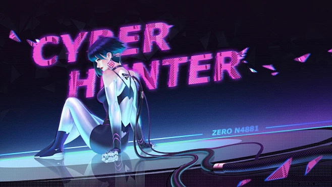 Girl, Pink, Neon, Style, Girl, Fantasy, Art, Fiction, Neon, Characters ...