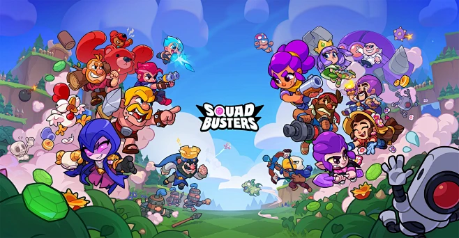《Squader Busters》关键艺术-花瓣网
