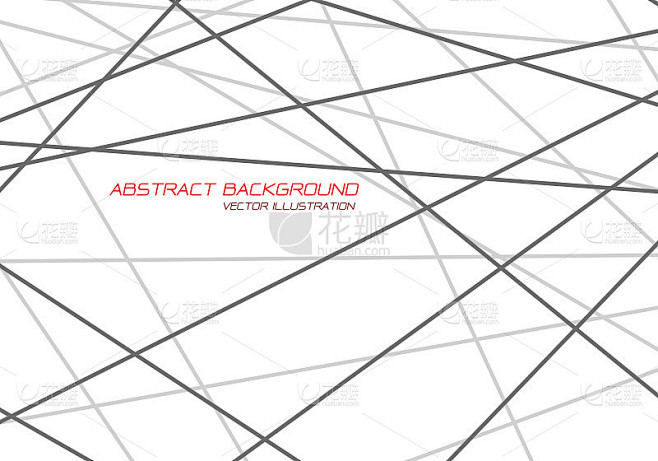 Abstract grey line tone cross overlap on white des