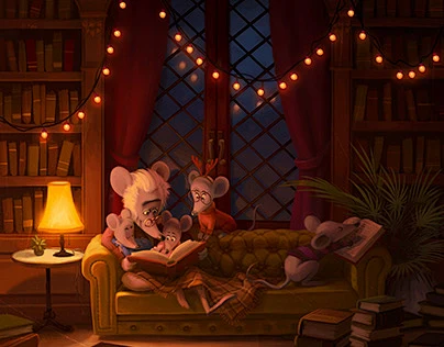 A MOUSE LIBRARY-花瓣网