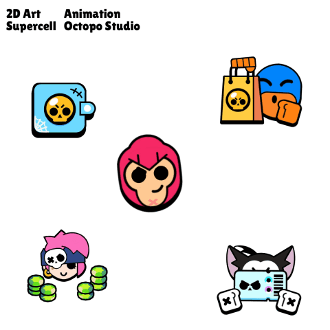 Brawl Stars U60 - 2d animation-花瓣网