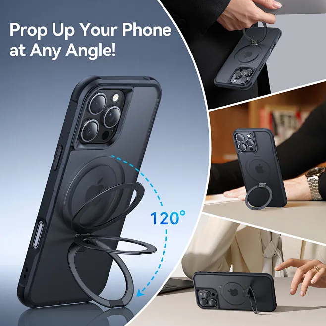 Amazon.com: Peerock Magnetic Invisible Stand Designed for iPhone 16 Pro ...