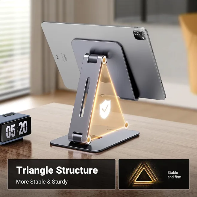 Amazon.com: UGREEN Tablet Stand for Desk Adjustable Aluminum Tablet ...