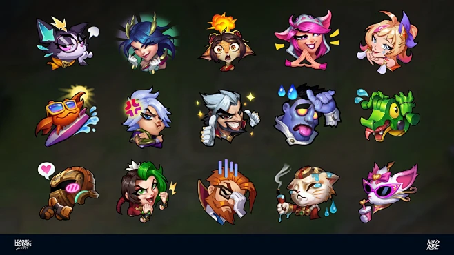 Wild Rift: Emotes-花瓣网