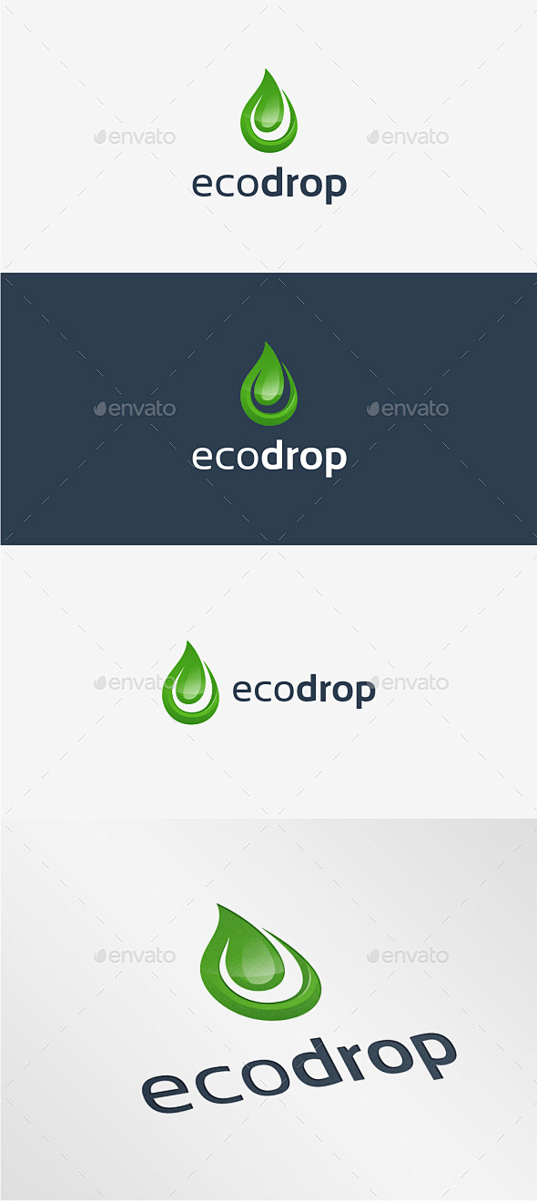 Eco Drop - Logo Template - Nature Logo TemplatesEco Drop - Logo ...