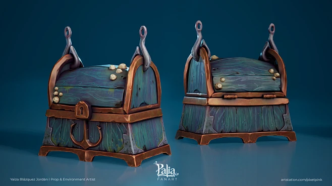 Palia – Stylized Chest (3D Fan Art)-花瓣网