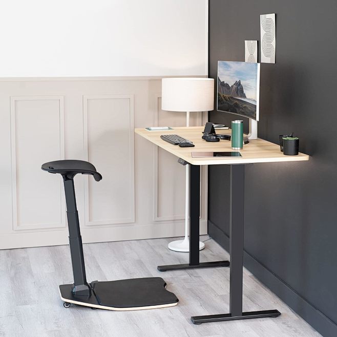 Amazon.com: VIVO Ergonomic Leaning Perch Chair for Standing Desk ...