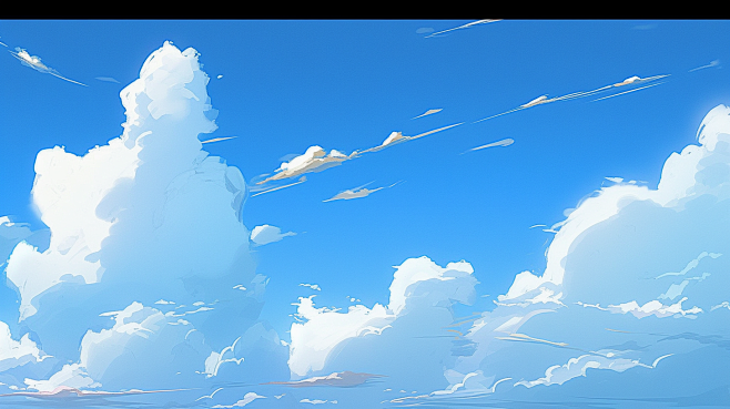 插画云_Blue_sky_and_white_clouds_no_one_sky_white_clou_d2674573-1c12-4f95 ...