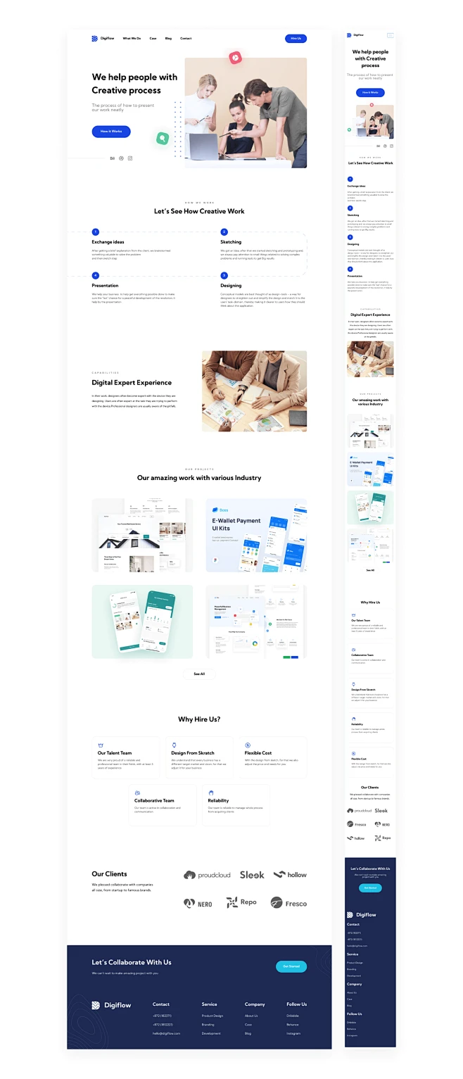 设计公司落地页企业官网公司官网H5UI设计Landing PageWeb UI界面设计房地产公司响应式营销公司官网服务器公司-花瓣网