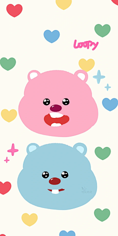 印花图案-花瓣网|陪你做生活的设计师 | loopy露比小海狸系列