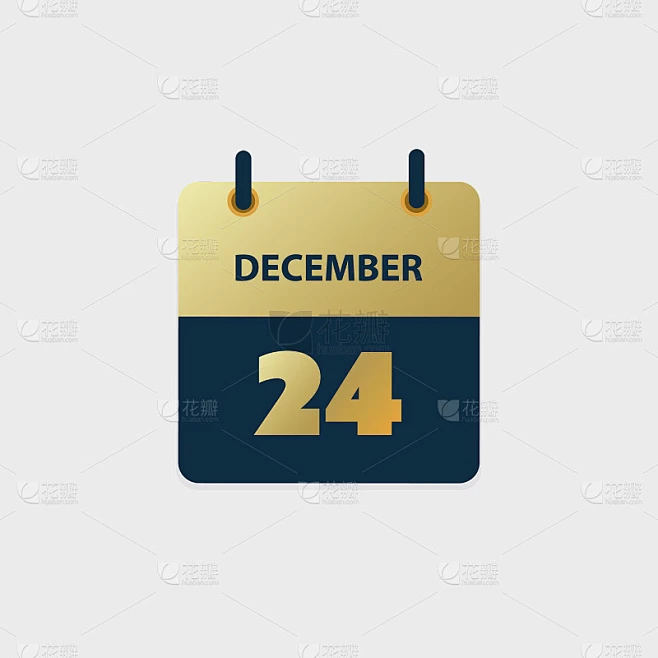 日历页- 12月24日素材-花瓣网