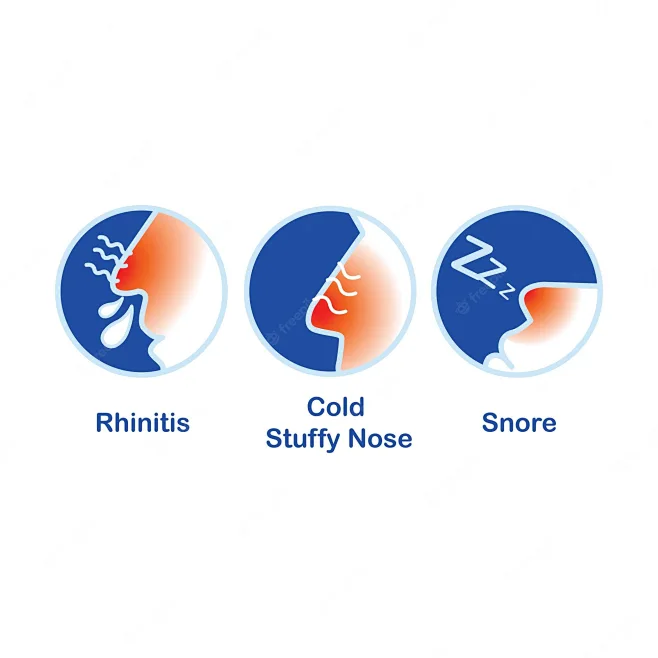 Rhinitis cold stuffy nose snore icon-花瓣网