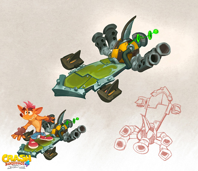 {游戏系列} 美国 Crash 4（场景，角色，UI）