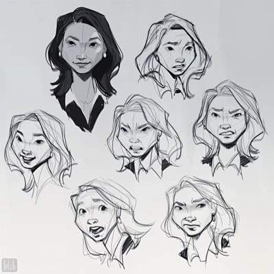 loish blog : Moods! So many moods. These sketches were made as part of ...