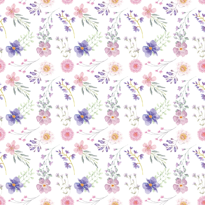 唯美紫色婚礼请柬海报装饰花卉字母免抠透明PNG图案 (70)-花瓣网