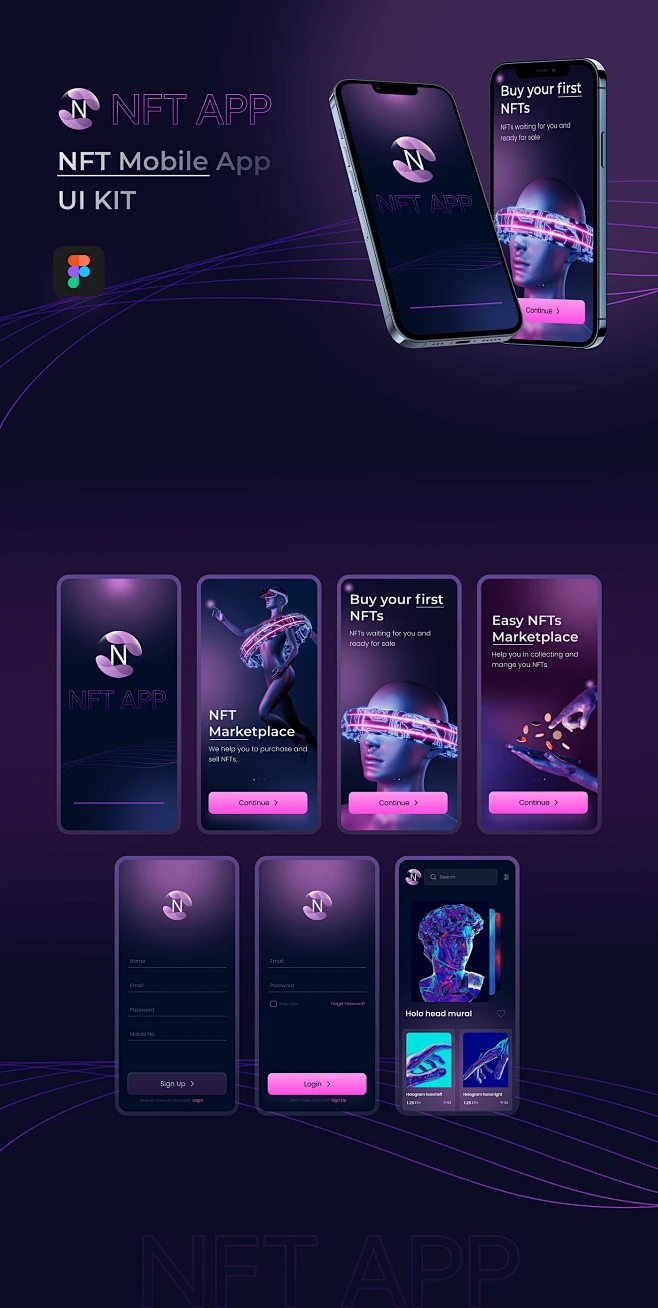 app design application crypto Figma nft nft marketplace ui design ui ux user experience UX ...