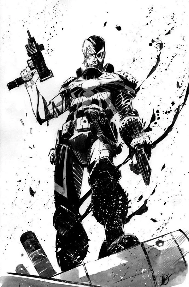 【来自意大利的 Matteo Scalera的一组线条草图。非常热血的一组英雄漫画】#插画狂想# #插画灵感# -花瓣网