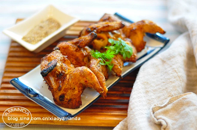 椒盐烤鹌鹑-花瓣网