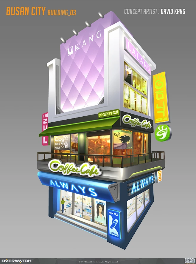 Busan Overwatch Map Concept Art-花瓣网