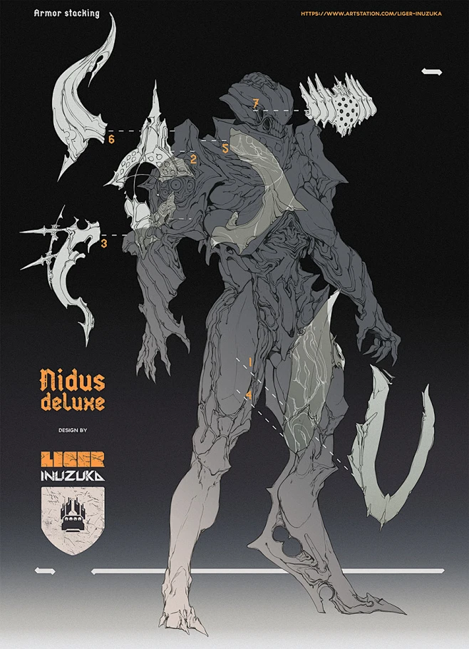 Warframe: Nidus Deluxe Skin Contract Concept Art, Liger Inuzuka ...