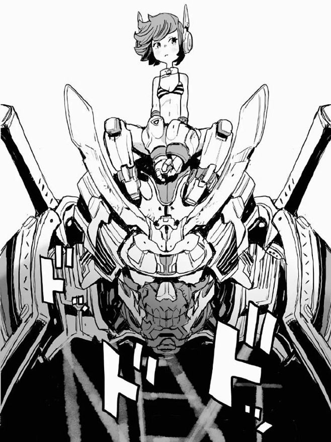 二次元人物黑白线稿#佳作赏析#あき（Acky Bright）_腾讯新闻